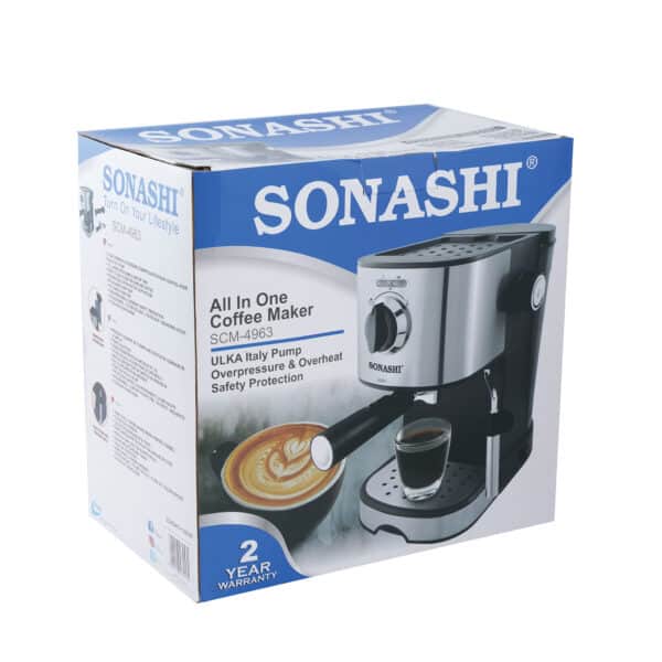 MACHINE A CAFE SONASHI A BRAS 15BAR SCM4963﻿ - Sache maison et déco vente en ligne vaisselle ...