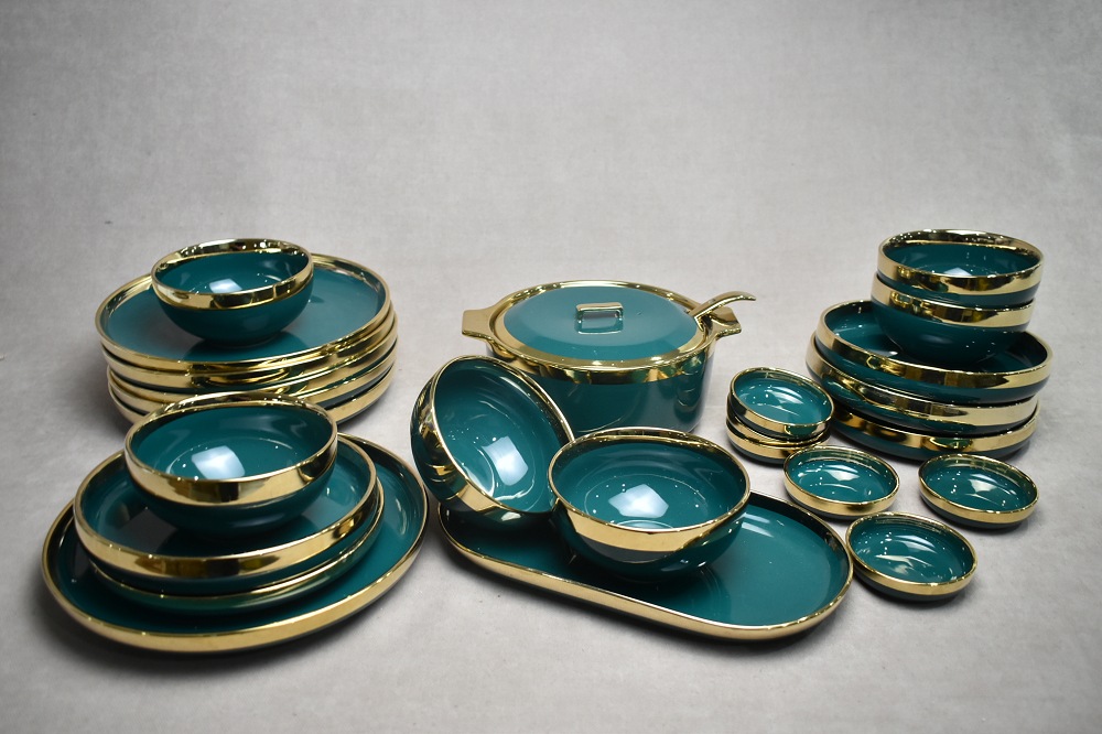 SERVICE A TABLE 34 PIÈCES VERT HJT1920-3﻿ - Sache maison et déco vente ...