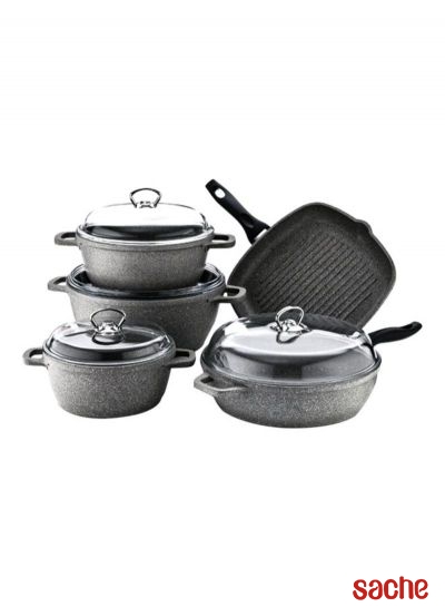 SÉRIE MARMITE FALEZ BLACK PLUS 9 PIÈCES ﻿ - Sache maison et déco vente ...